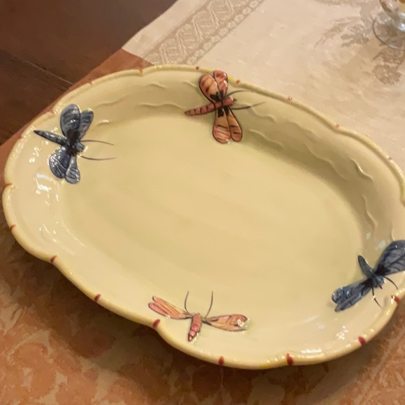 Dining | Beautiful Dragonfly Platter Made In Portugal Goes With A 12 Pc ...